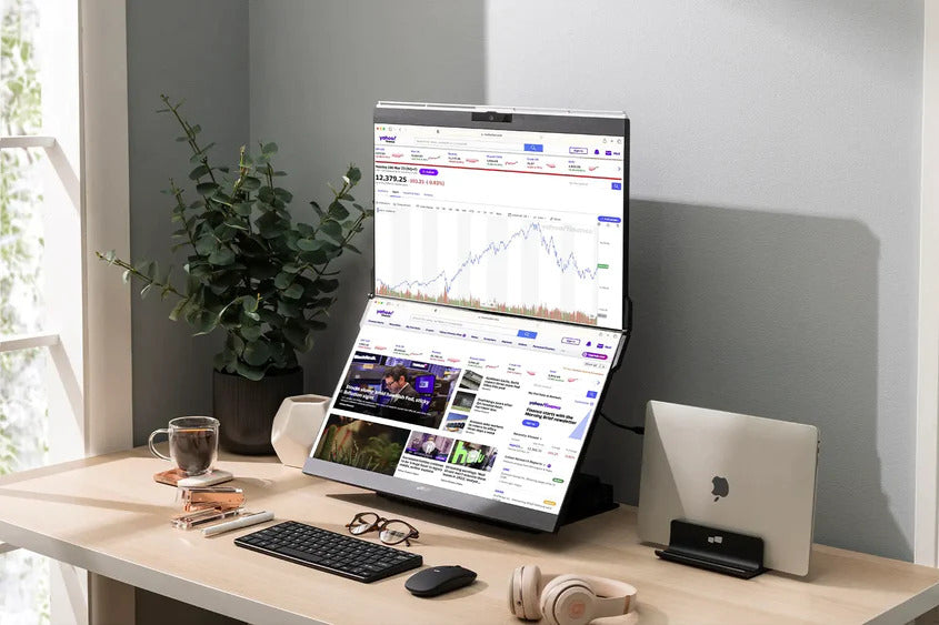 The Ultimate Setup Stacked Monitors for Financial Analysts | Mobile Pixels