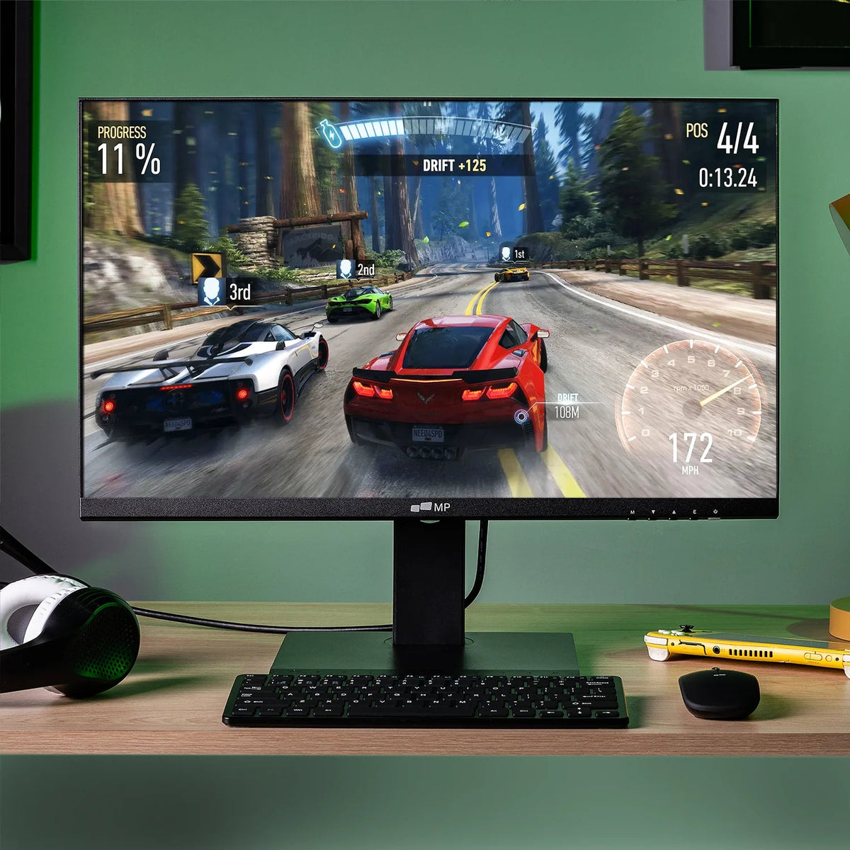 MP 24 Inch Desktop Monitor | Small Vertical PC Monitor | Mobile Pixels