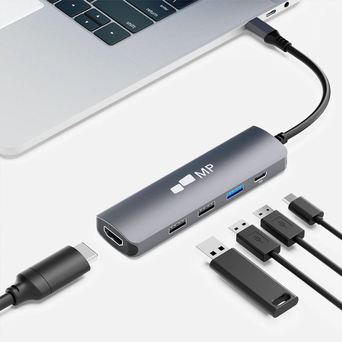 5 in 1 USB C Hub with 4K HDMI | Mobile Pixels