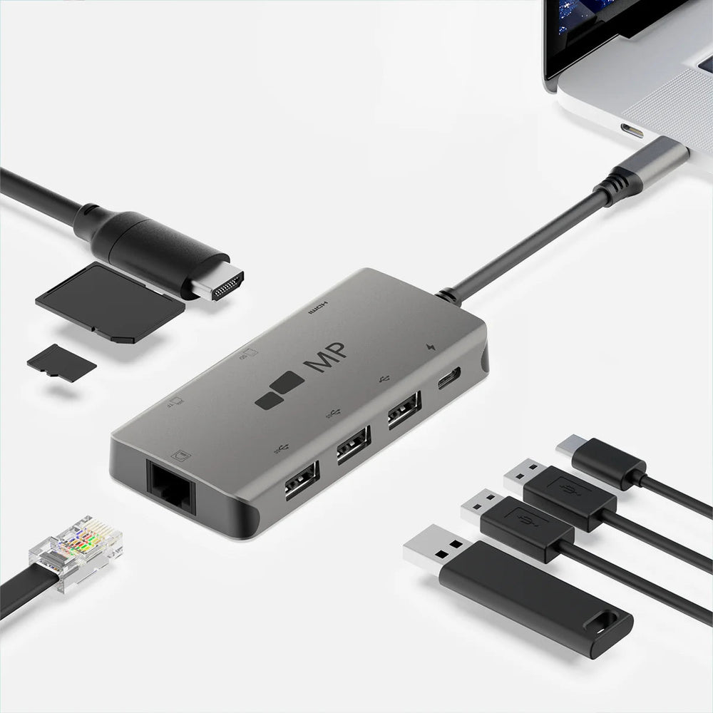 8 in 1 USB-C Hub with 4K HDMI | Mobile Pixels