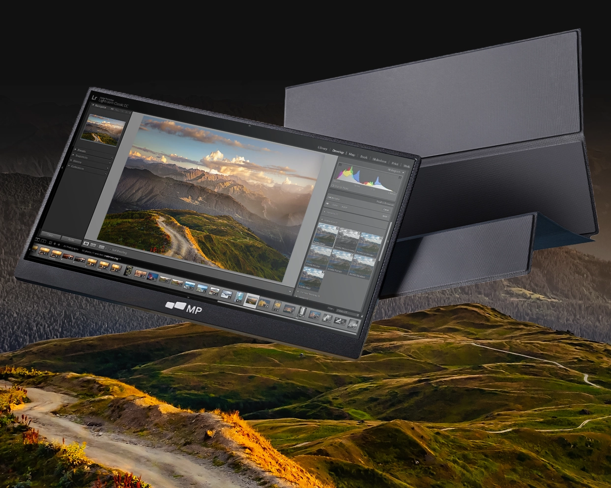 Fold Portable Screen Travel Monitor for Laptop with speakers | Mobile ...