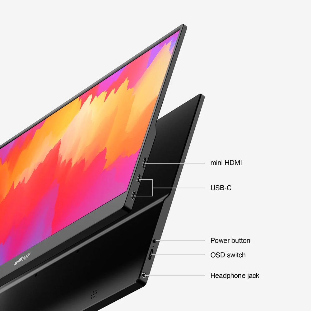 Fold 16" 2.5K and 15.6" 1080P Portable Screen with Speakers | Mobile Pixels