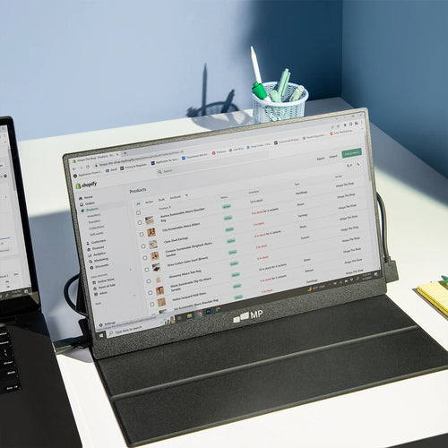 Fold 15 Inch Portable Screen with Speakers | Mobile Pixels