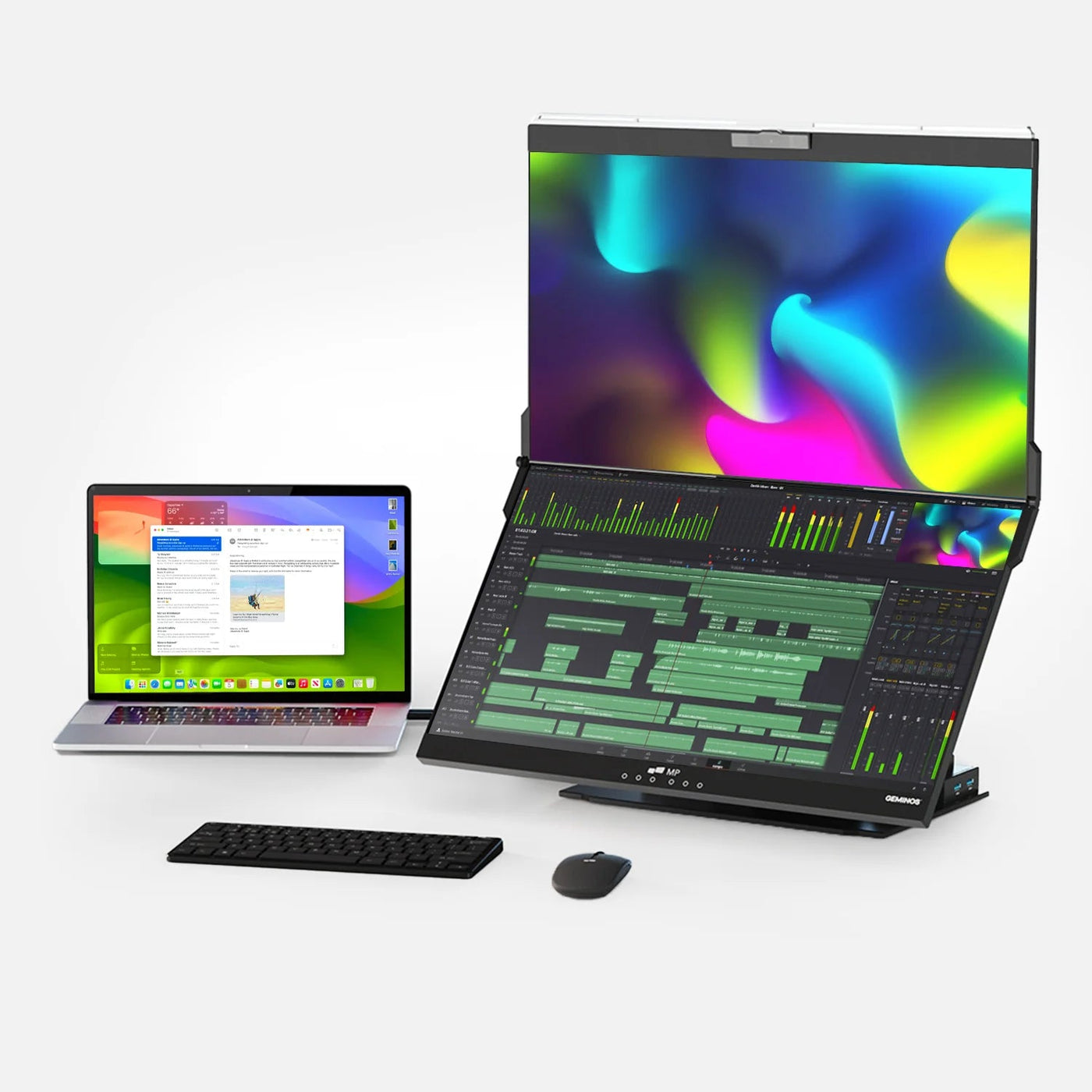 Geminos Stacked Monitor | Desktop Dual Monitor Bundle | Mobile Pixels