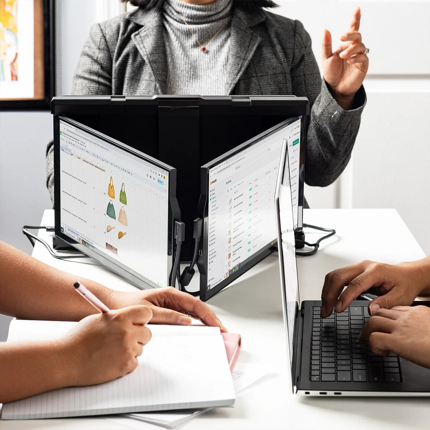 TRIO 2nd Laptop Screen Extender | Triple Monitor for Laptop | Mobile Pixels