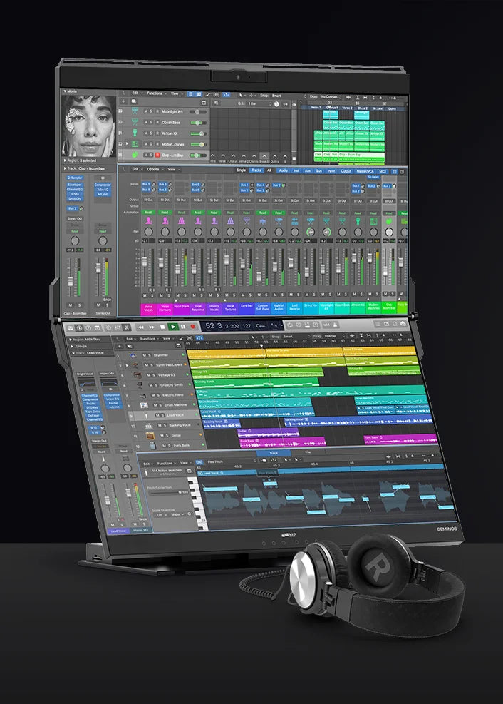 Geminos Series Stacked Dual Screen Desktop Monitor | Mobile Geminos Series Stacked Dual Screen Desktop Monitor | Mobile